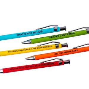 Offensive Pens, Funny Snarky Gag Gift, Stocking Stuffer, Office Gift ...