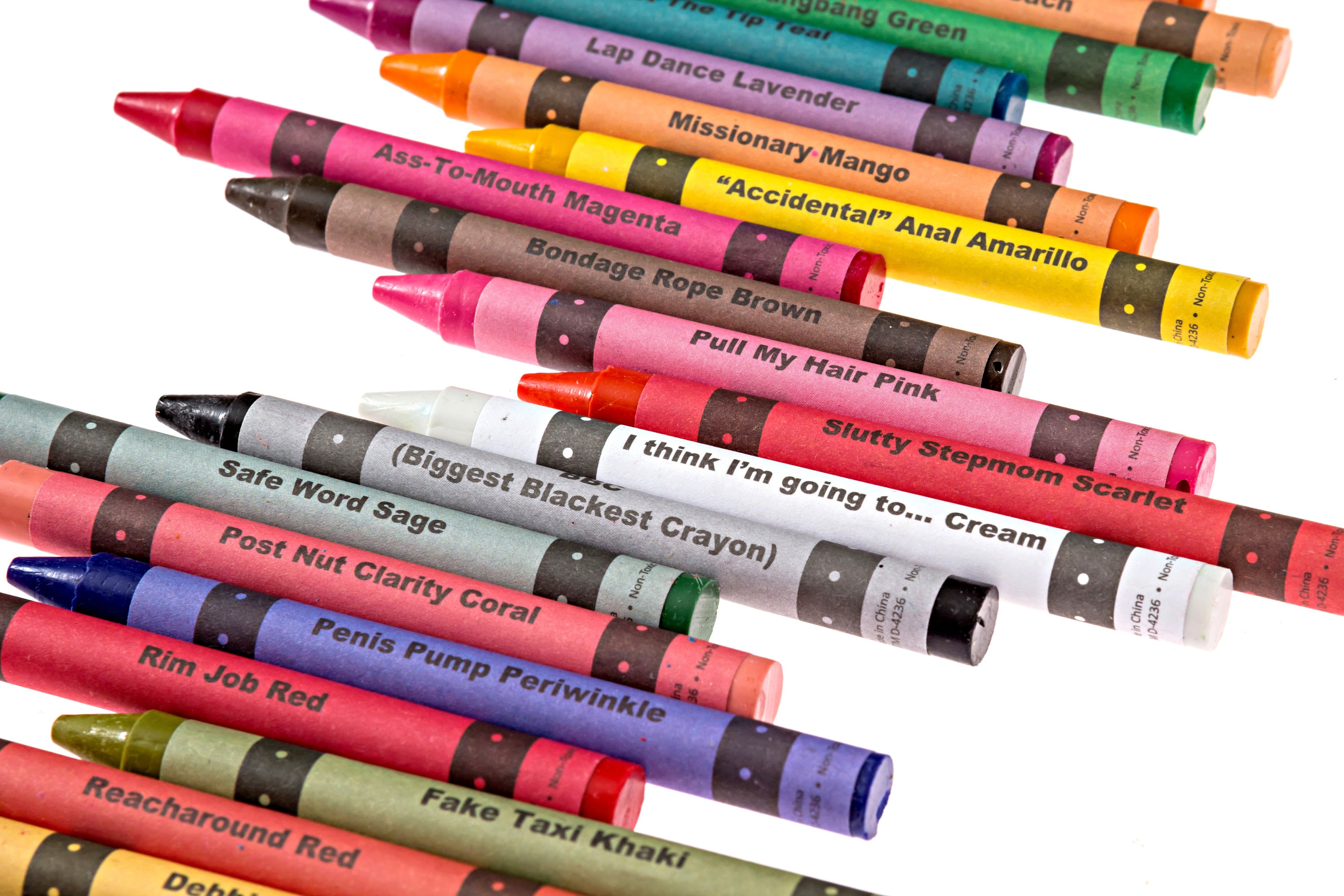 Offensive Crayons: Funny Gifts, Gag Gift, Stocking Stuffer, Adult ...