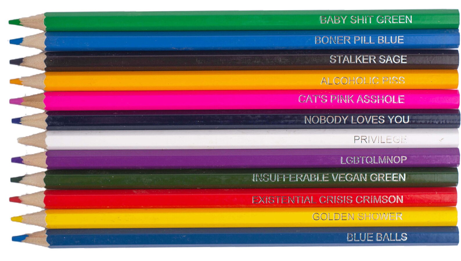 Offensive Colored Pencils, Adult Gag Gift, 48 Unique Colors - Etsy