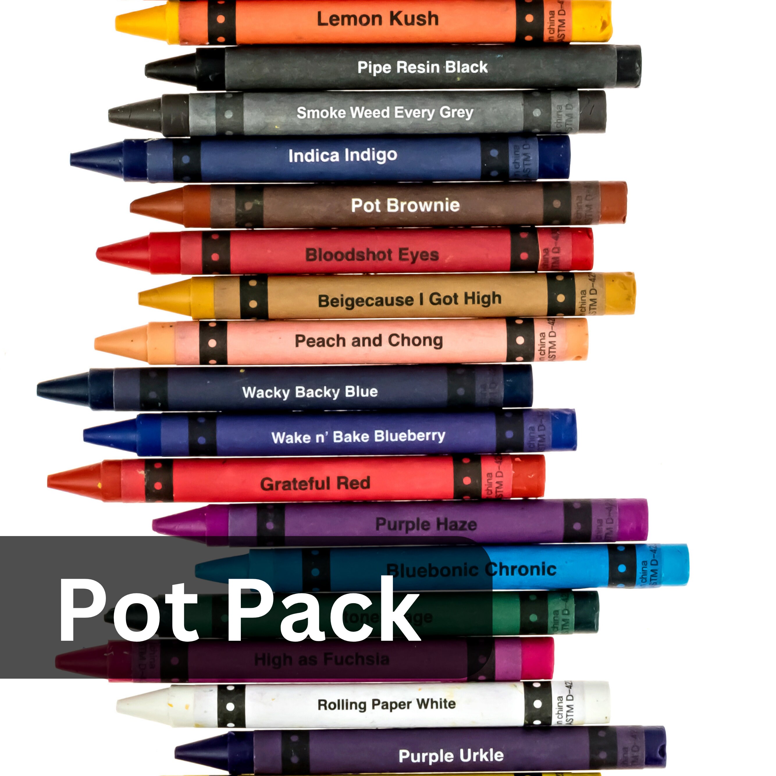 Crayons Bulk MilkToast Brands Offensive Crayons Holiday Edition - Gag ...