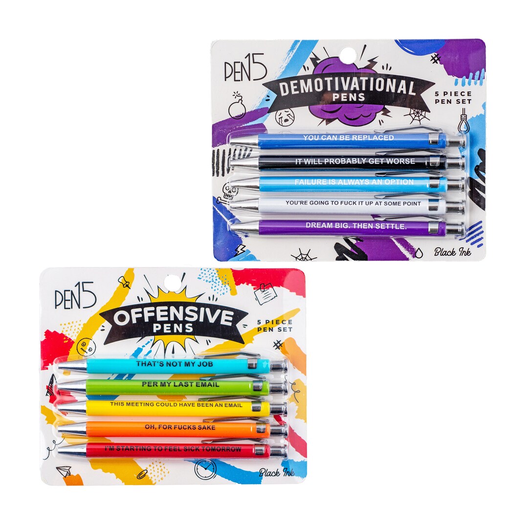 Offensive Pen Bundle Pack Funny Gag Gift Sarcastic Adult - Etsy