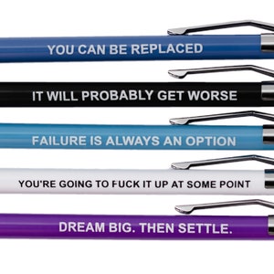 Offensive Pen Bundle Pack Funny Gag Gift Sarcastic Adult - Etsy