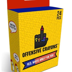 Offensive Crayons: Funny Gifts, Gag Gift, Stocking Stuffer, Adult ...