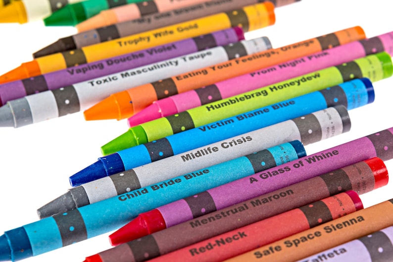 4 VALUE PACK Offensive Crayons: Funny Gag Gift, Humor, Gag Gift, Office ...