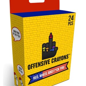 Offensive-ish Crayons, Gag Gift, Funny Gifts, Adult Coloring, Office ...
