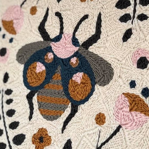 Rainbow Punch Needle Art Digital Pattern With Custom Name | Etsy