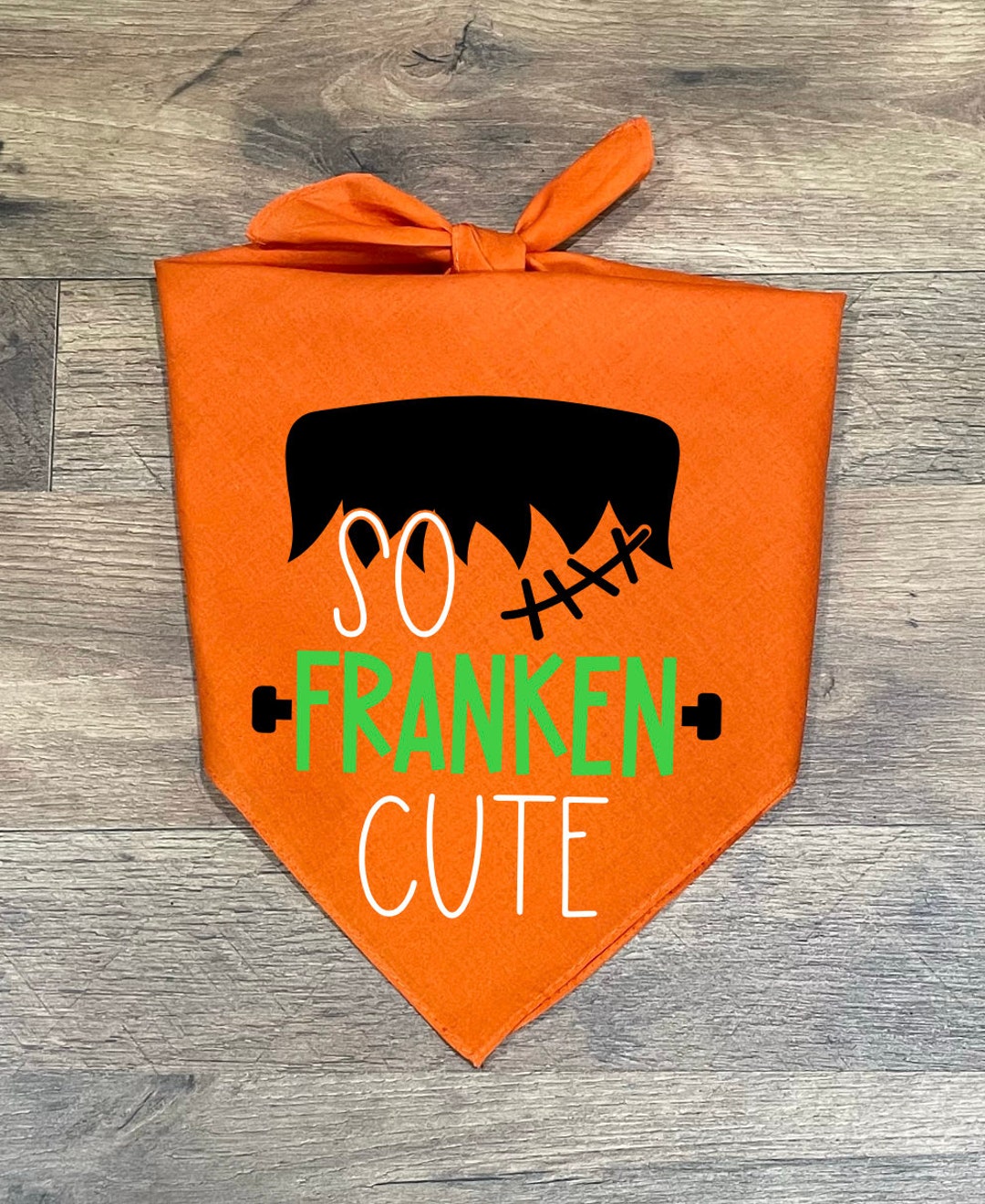 So Franken Cute Dog Bandana, Halloween Bandana, Funny Halloween Bandana ...