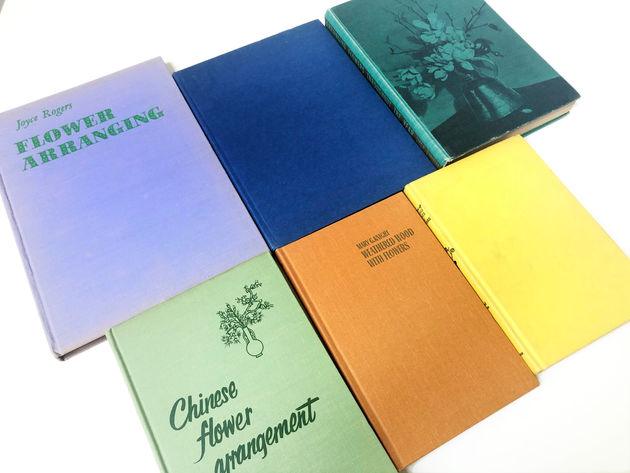 Flower Arranging Rainbow Book Set For Decor Vintage Flower | Etsy Nederland