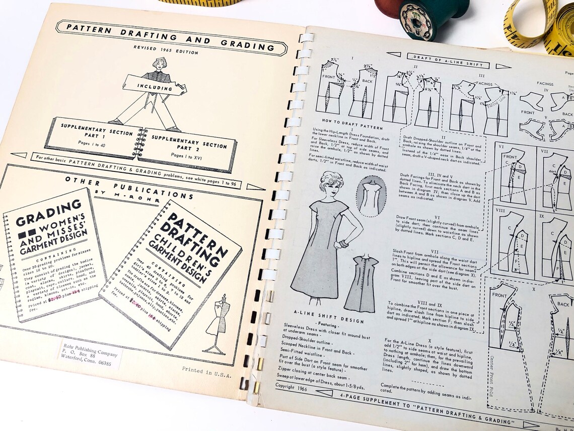 1966 Pattern Drafting and Grading: Women's and Misses - Etsy