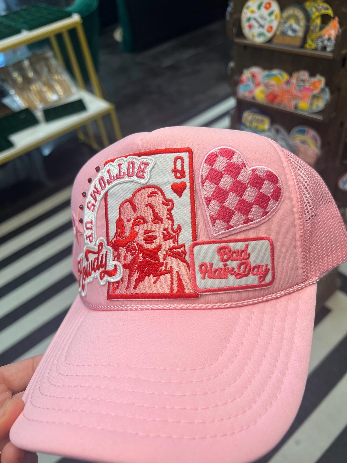 Custom Dolly Trucker Hat, Sassy Pink Country Hat - Etsy