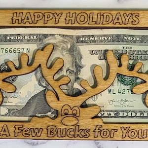SVG Digital Download A FEW BUCKS Money Holder Christmas Card and ...