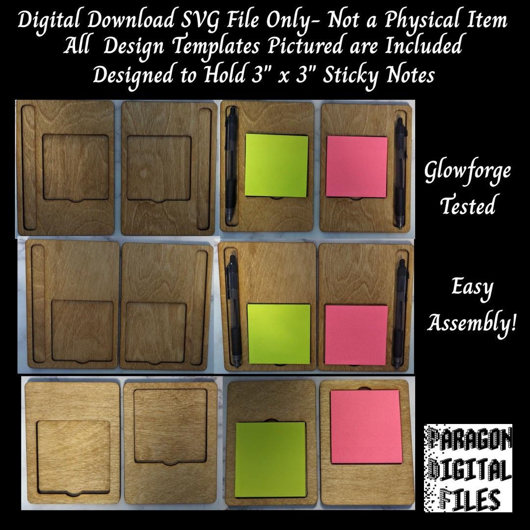 Sticky Note Holder SVG Digital Download Template Teacher Appreciation ...