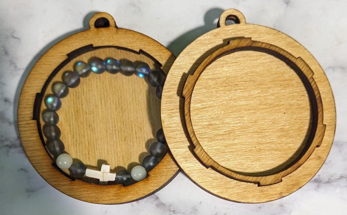 Trinket Shadowbox Christmas Ornament SVG Laser Engraving File - Etsy