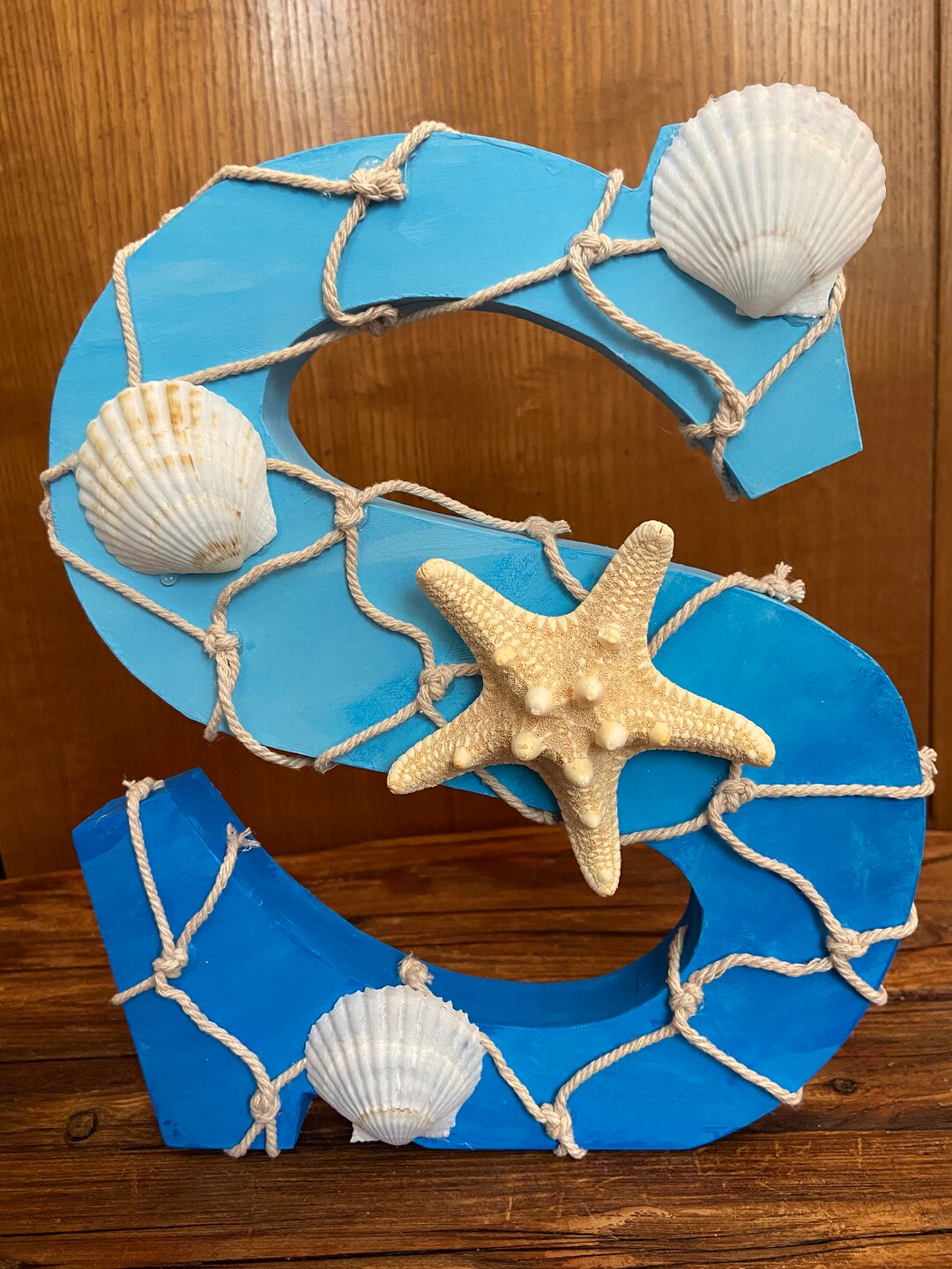 Decorated Beach Themed Letters - Etsy