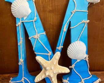 Decorated Beach Themed Letters - Etsy