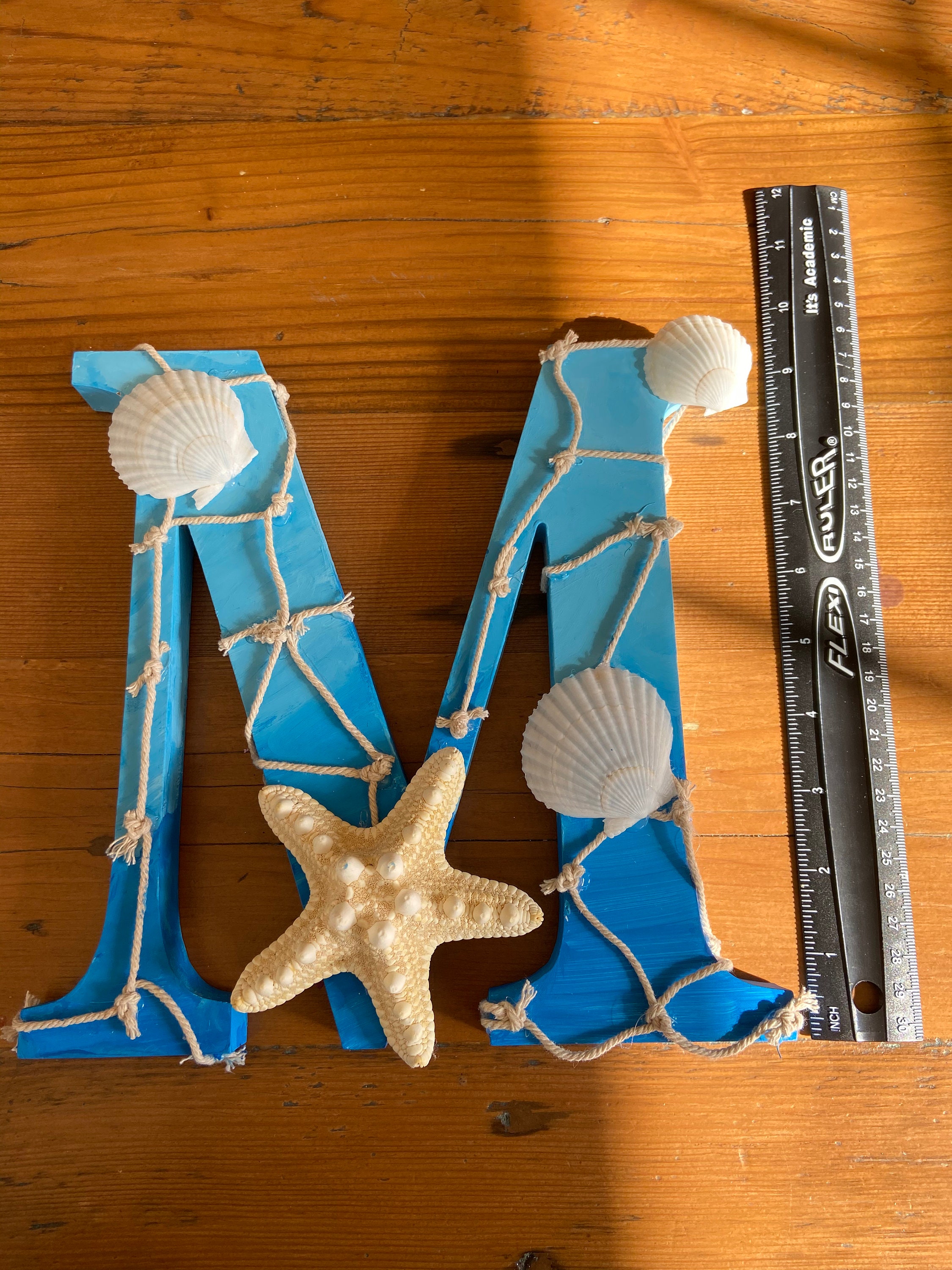 Decorated Beach Themed Letters - Etsy