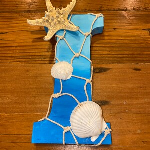 Decorated Beach Themed Letters - Etsy