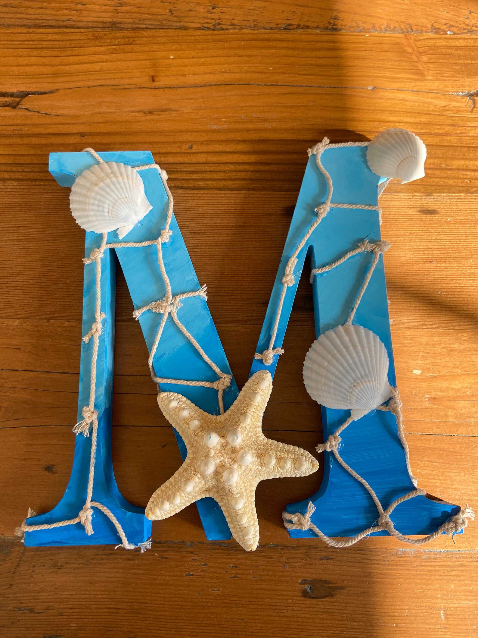 Decorated Beach Themed Letters - Etsy