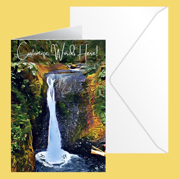 Waterfall Card - Etsy