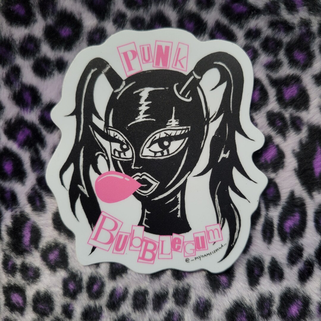 Punk Bubblegum Sticker ! - Etsy