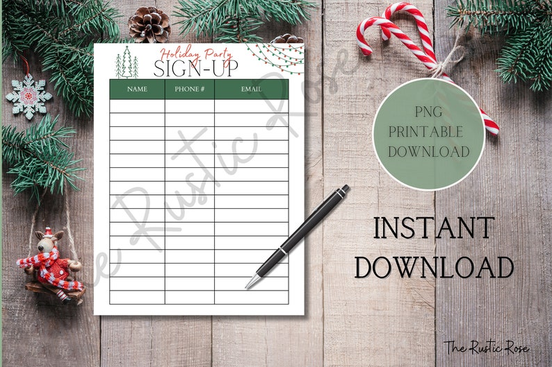 Holiday Party/christmas Party Digital Printable PNG Download-printable ...
