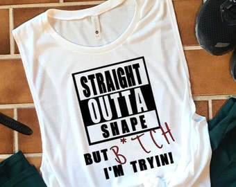 Straight Outta Shape Png - Etsy