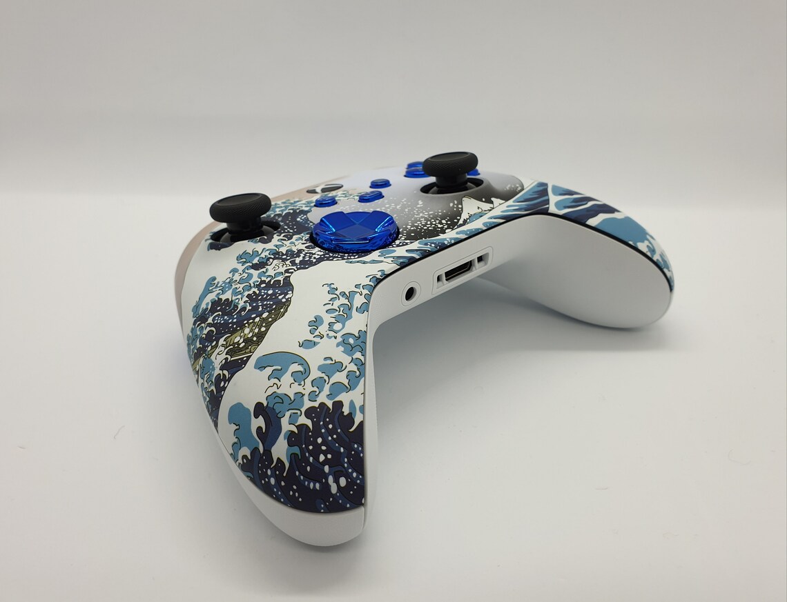 The Great Wave Custom Faceplate Xbox Series X & S Controller | Etsy
