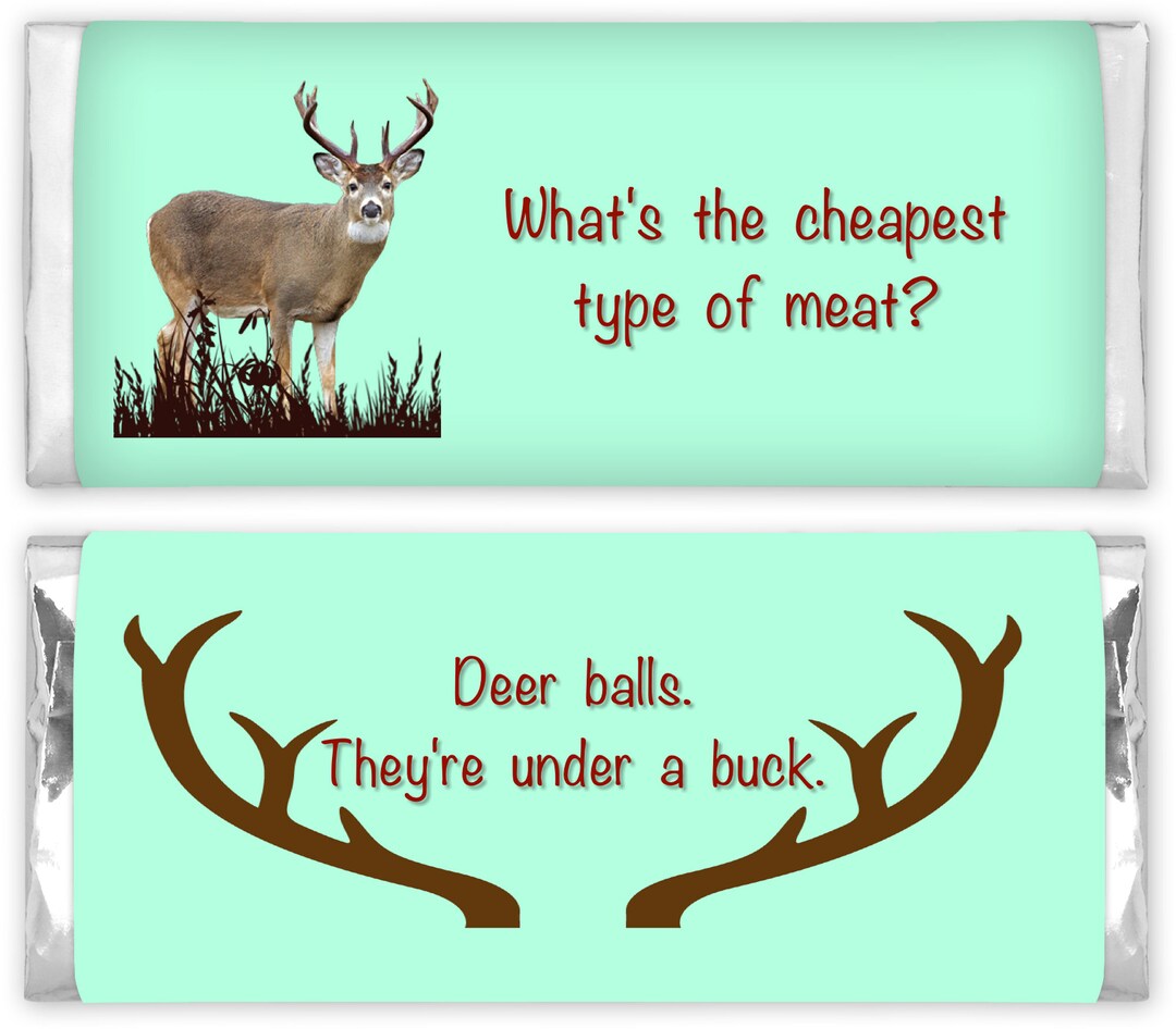 Deer Hunting Candy Bar Wrapper, Deer Candy Wrapper, Hunting Gift ...