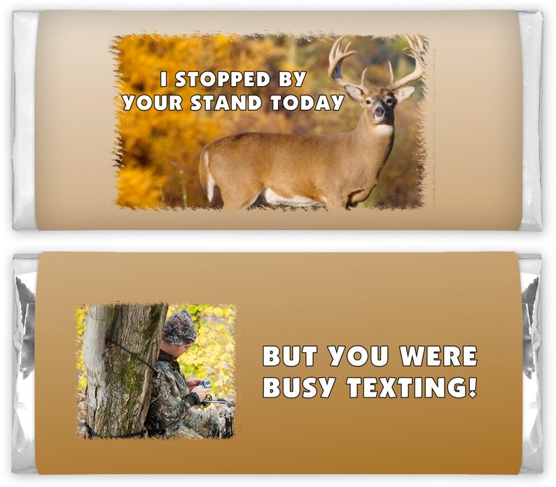 Deer Hunting Candy Bar Wrapper, Deer Candy Wrapper, Hunting Gift ...
