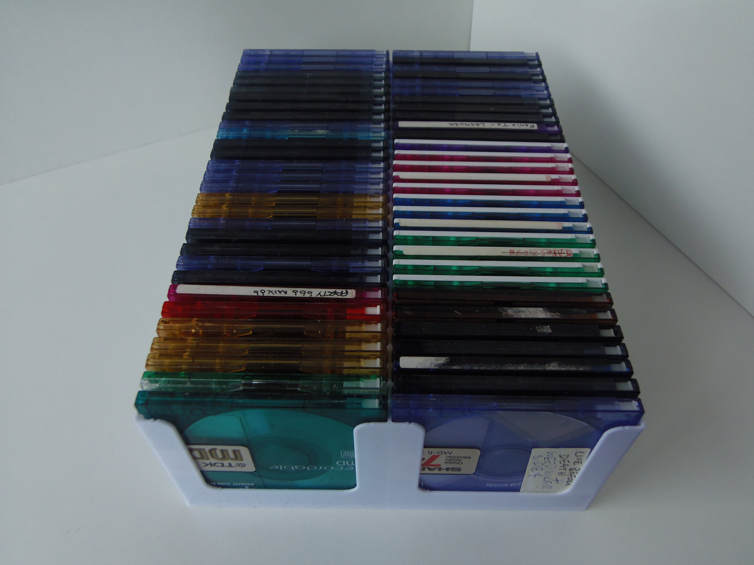 Minidiscs Not in Cases Tray (holds 60 Discs) Storage/holder/stand/rack ...