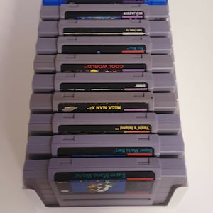 Super Nintendo SNES Game Cartridge Tray (holds 10) Rack/stand/storage ...