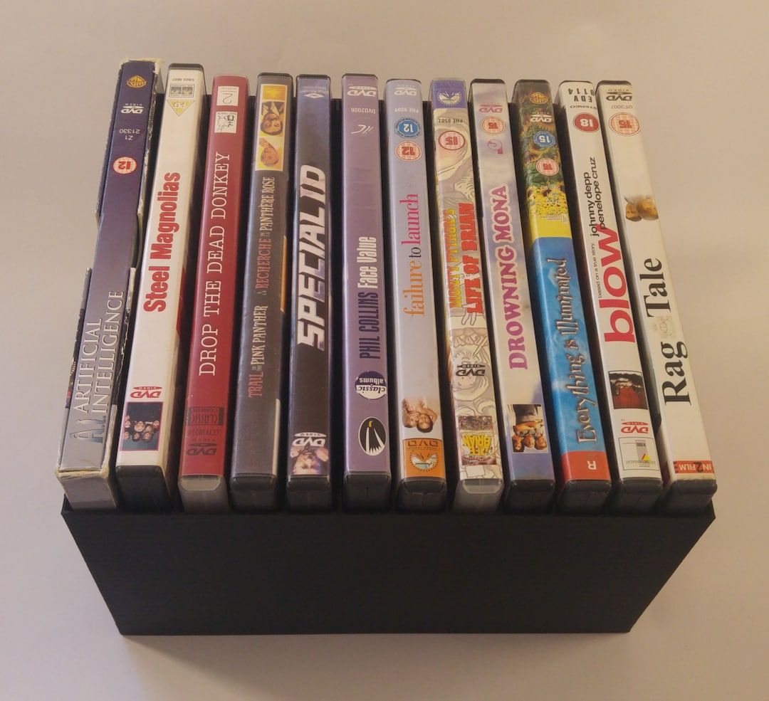 DVD Cases Tray (holds 12 in a 1x12 Layout) Storage/holder/stand/rack ...
