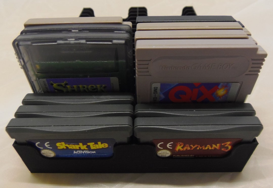 Gameboy Color & Advance (holds 40 Carts, 2x20) Storage/holder/stand ...