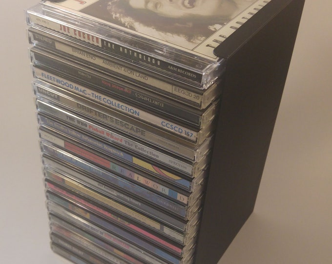 Storage Rack for 15 Cds Simple Modern Tabletop CD Holder Minimalist ...