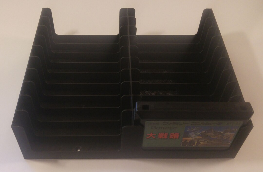Nintendo Famicom Game Cartridge Tray (holds 20) Rack/stand/storage/box ...