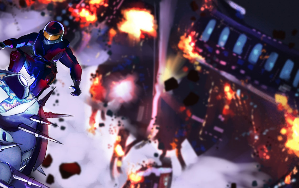 HALO Bomb Explosion Fan Art - Etsy