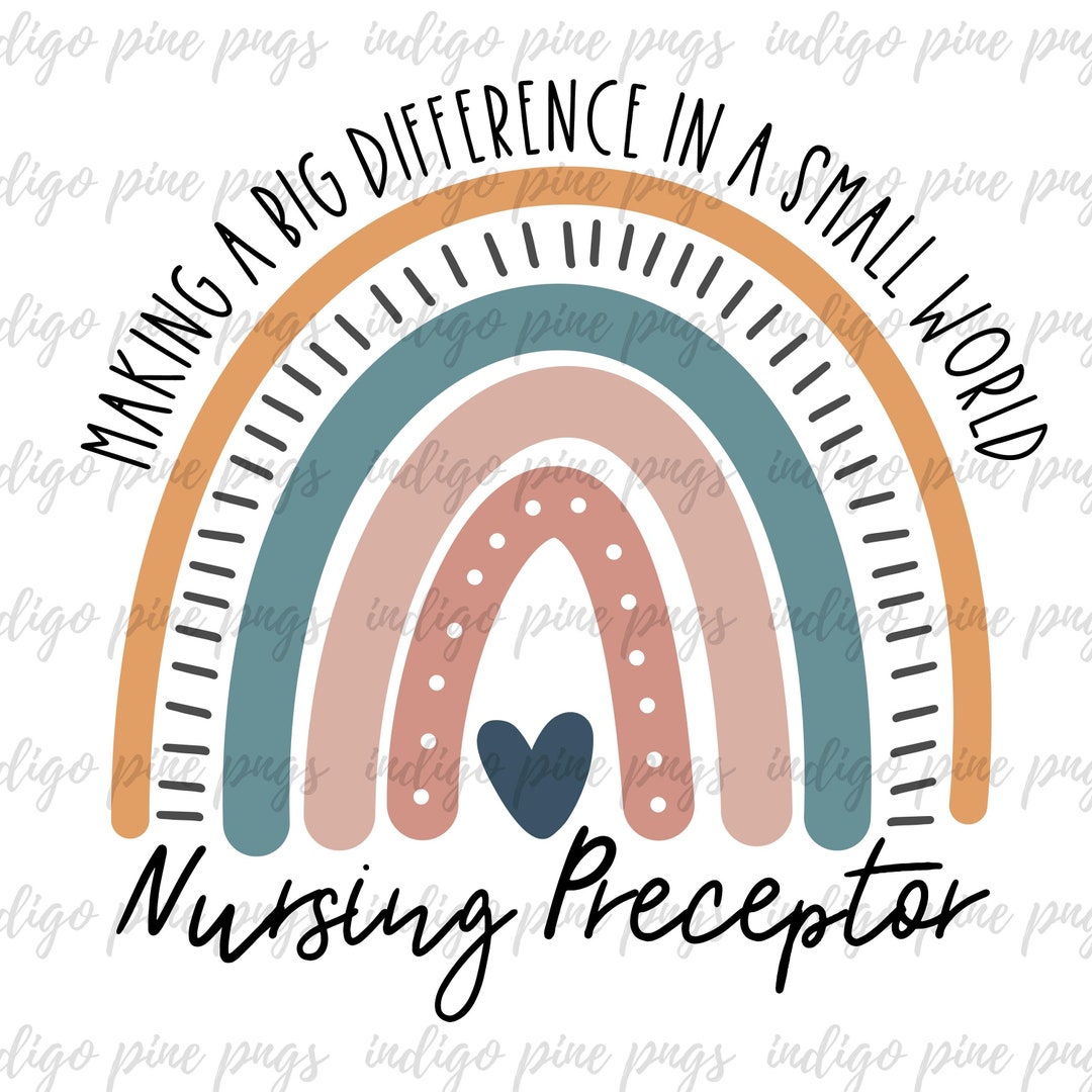 Nursing Preceptor PNG, Nursing Preceptor SVG, Preceptor Boho Rainbow ...