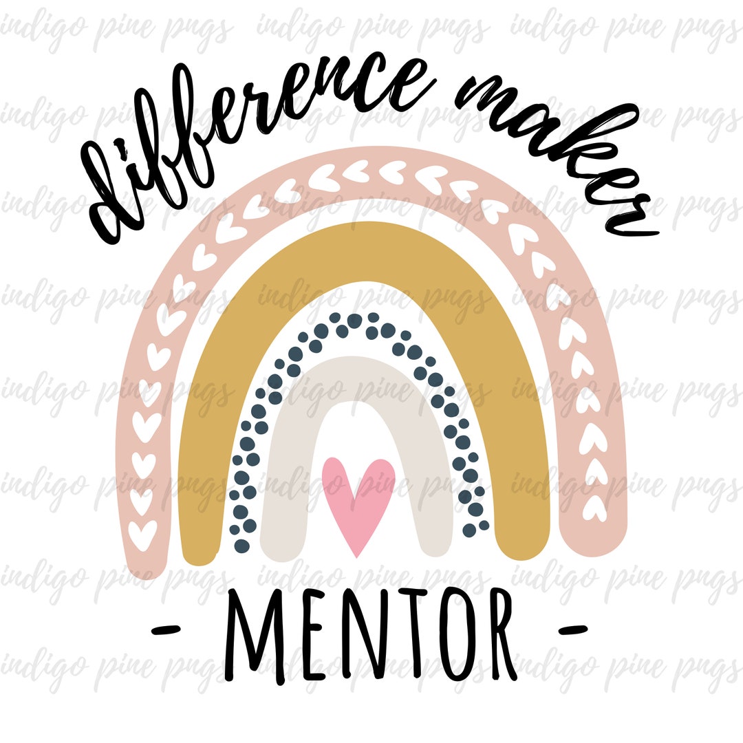 Mentor Pastel Rainbow, Mentor PNG, Mentor Sublimation Design, Mentor ...