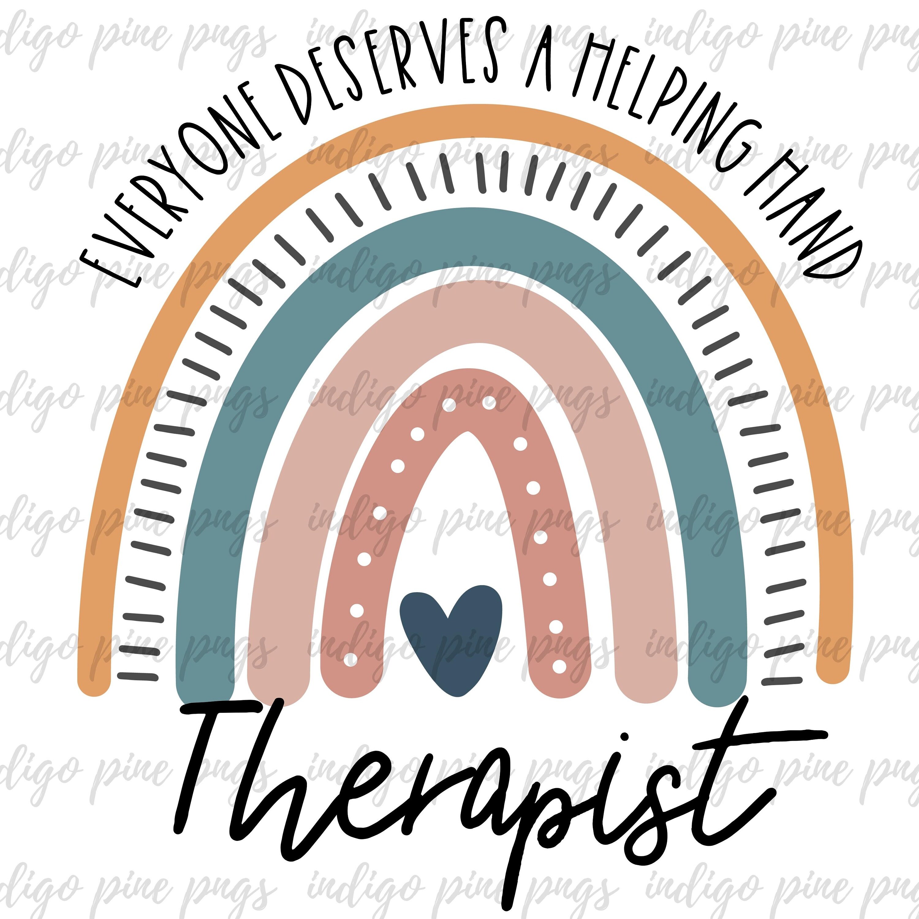 Therapist PNG Therapist SVG Therapy Boho Rainbow - Etsy