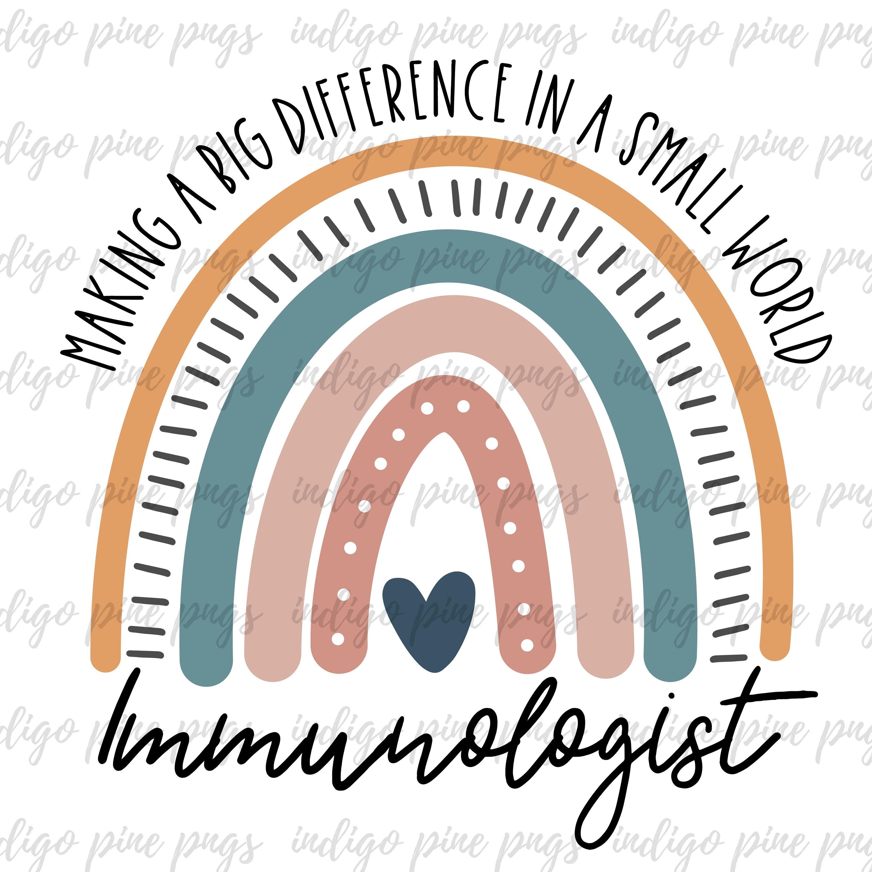 Immunologist PNG Immunologist SVG Immunology Boho Rainbow - Etsy