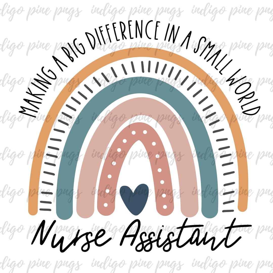 Nurse Assistant PNG Nurse Assistant SVG Nurse Boho Rainbow - Etsy