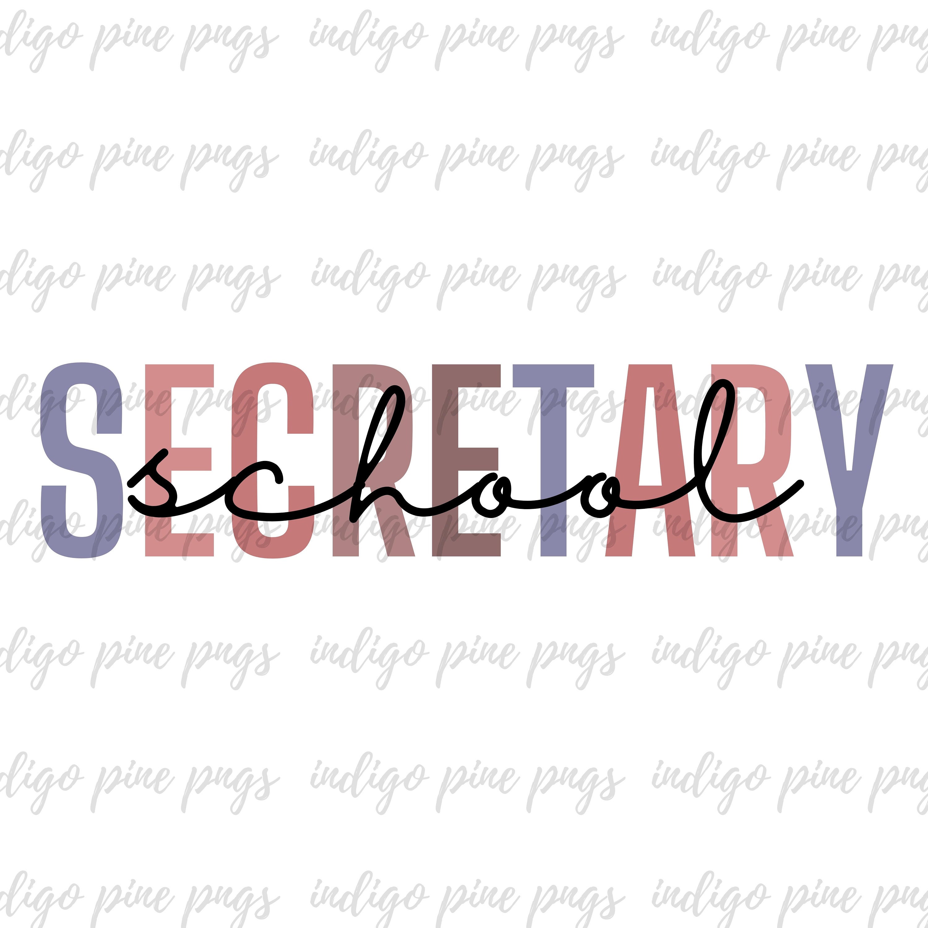 School Secretary PNG Secretary SVG Secretary Pastel - Etsy