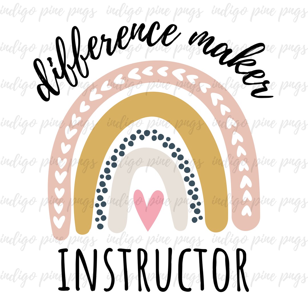 Instructor Pastel Rainbow, Instructor PNG, Instructor Sublimation ...