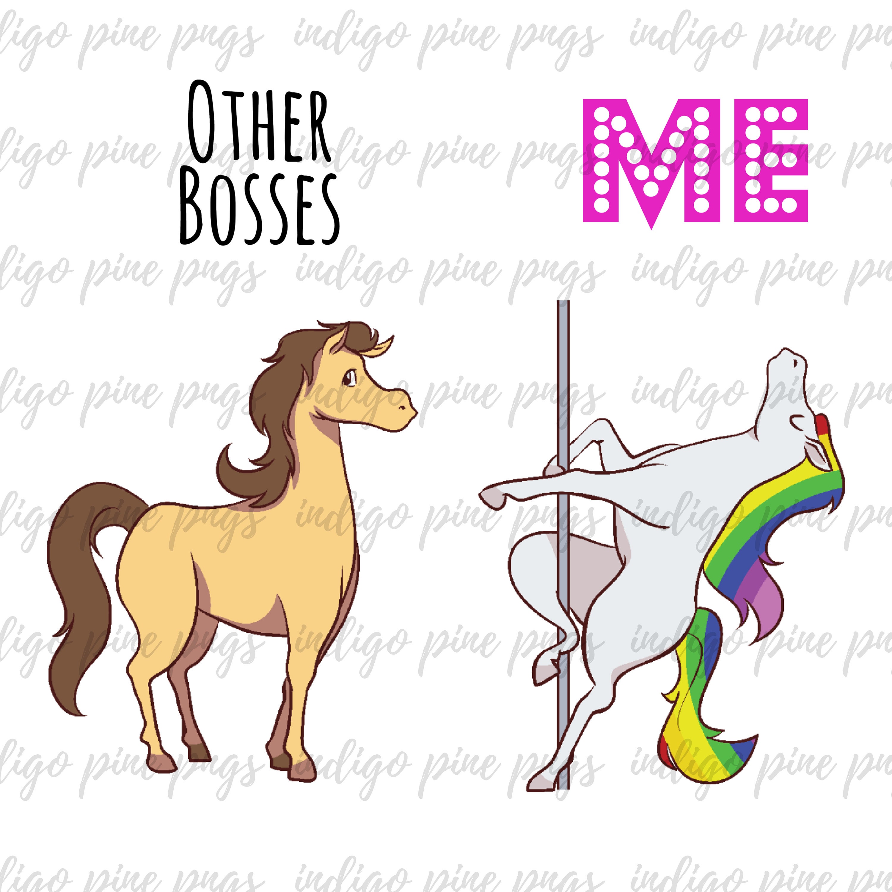 Boss Unicorn Boss PNG Boss Sublimation Design Boss Digital | Etsy