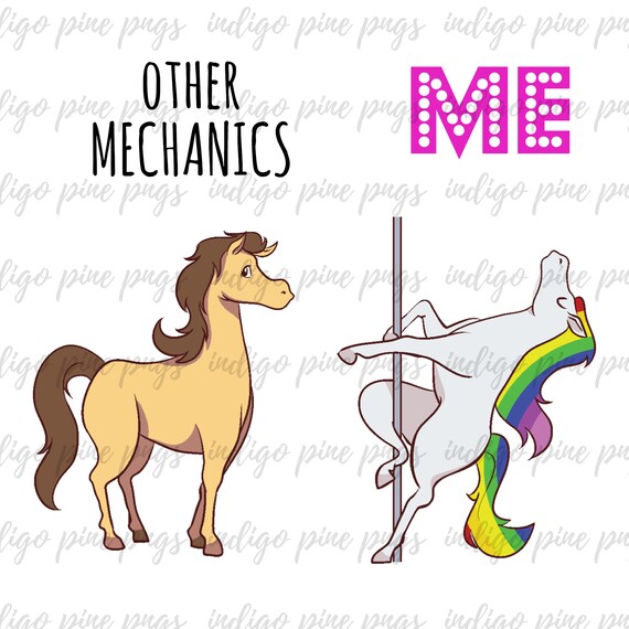 Mechanic Unicorn Mechanic PNG Mechanic Sublimation Design | Etsy