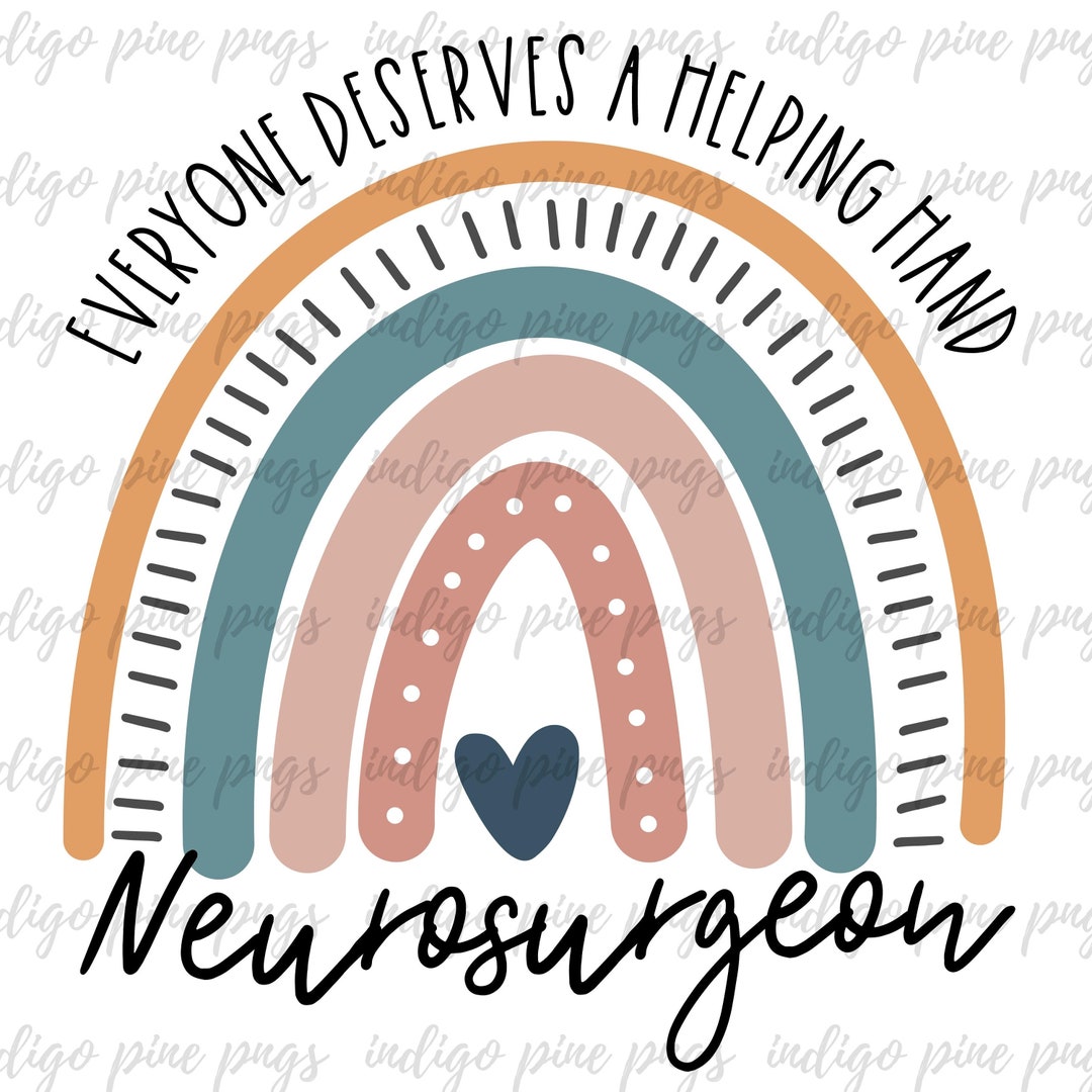 Neurosurgeon PNG, Neurosurgeon SVG, Neurosurgery Boho Rainbow ...