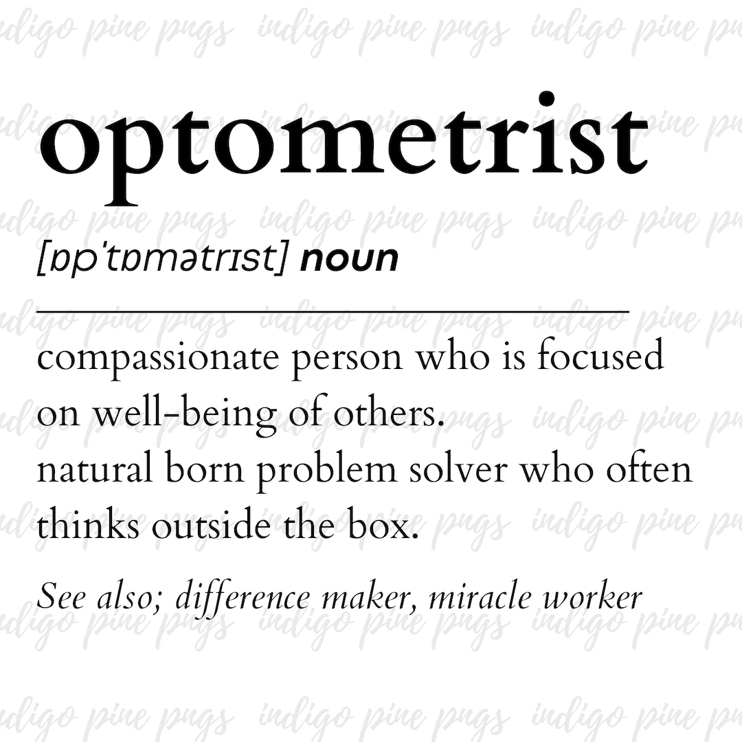 Optometrist Definition, Optometrist PNG, Optometry Sublimation Design ...