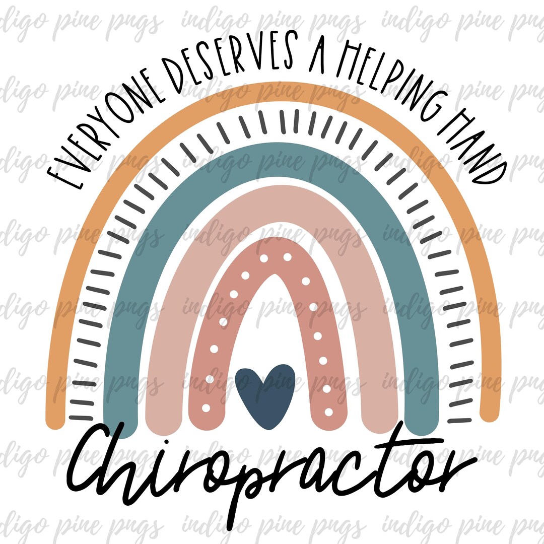 Chiropractor PNG, Chiropractor SVG, Boho Rainbow, Sublimation Design ...