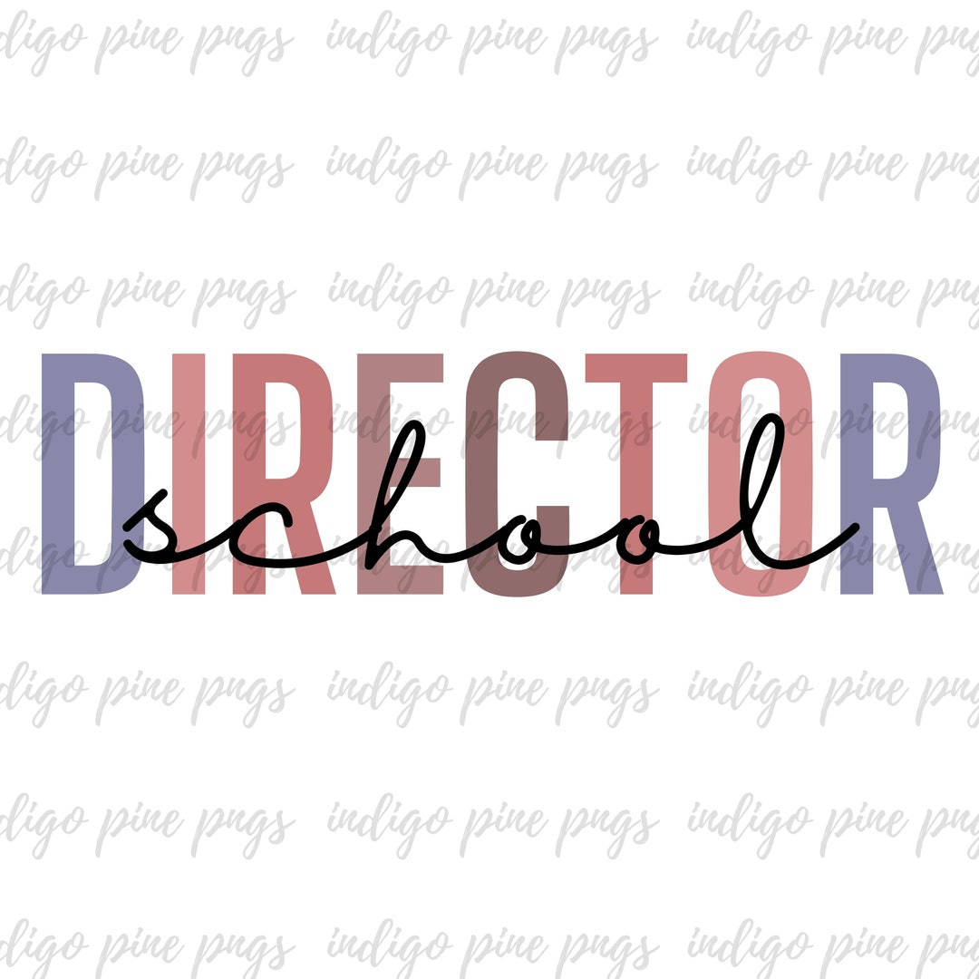 School Director PNG, School Director SVG, Pastel, Sublimation Design ...