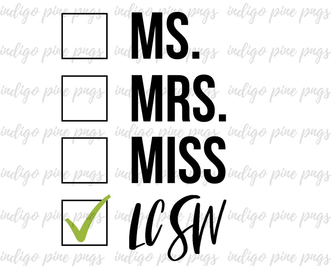 Lcsw SVG, Licensed Clinical Social Worker PNG, LCSW Sublimation Design ...